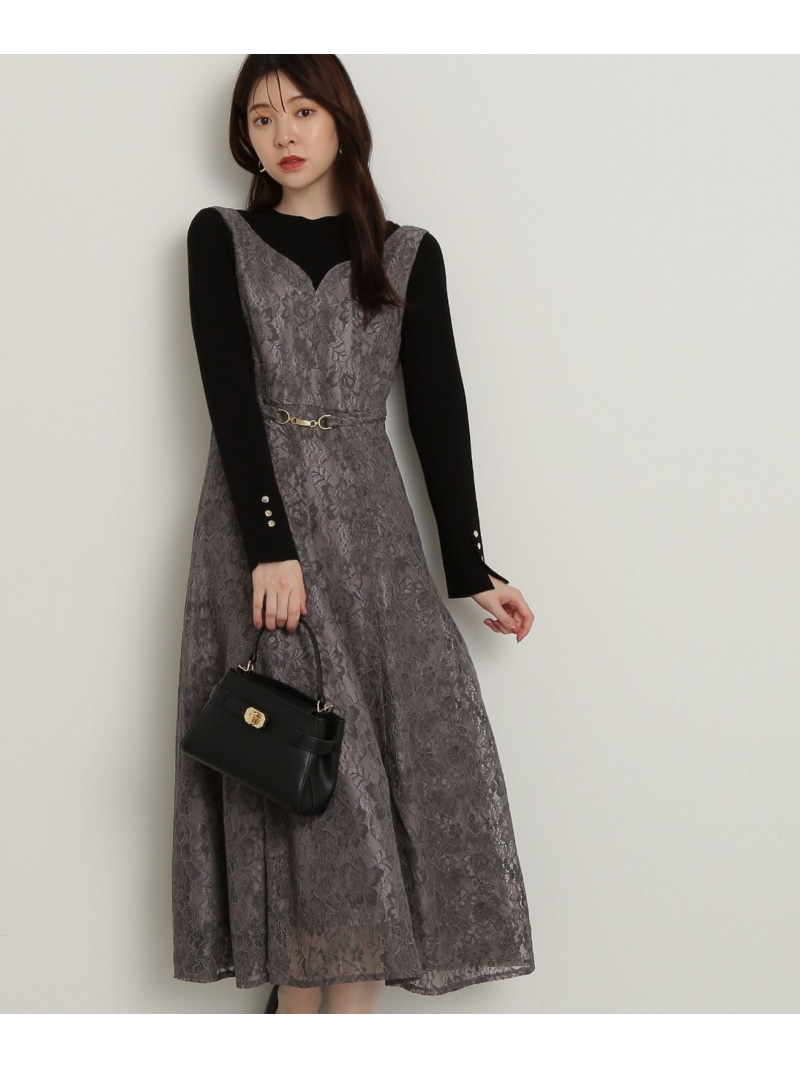 【楽天市場】【SALE／30%OFF】ビットベルトレースジャンスカ24AW PROPORTION BODY DRESSING プロポーション ...
