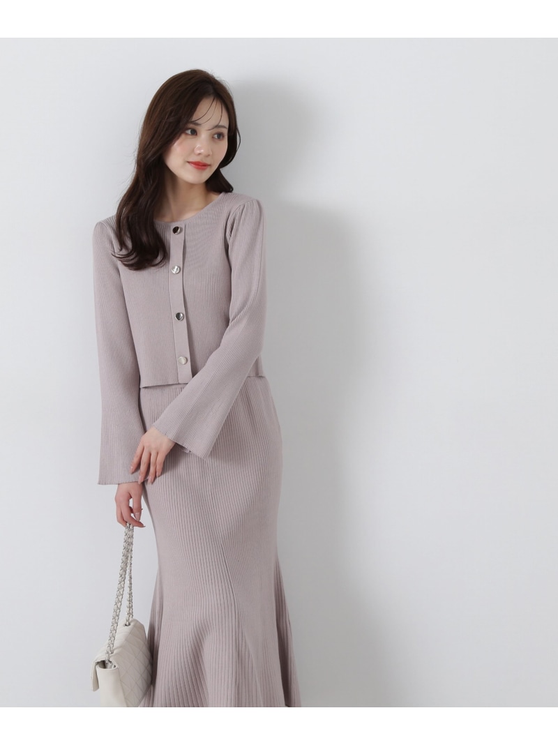 【楽天市場】【SALE／50%OFF】キラ釦リブニットセットアップ PROPORTION BODY DRESSING プロポーションボディ ...