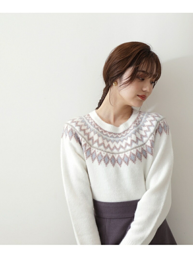 【楽天市場】【SALE／30%OFF】ノルディックニット PROPORTION BODY DRESSING プロポーションボディドレッシング ...