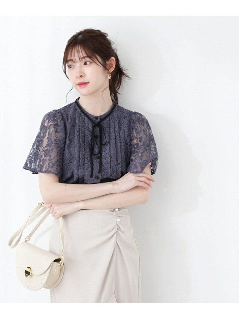 【楽天市場】【SALE／10%OFF】フレアースリーブレースブラウス PROPORTION BODY DRESSING プロポーションボディ ...