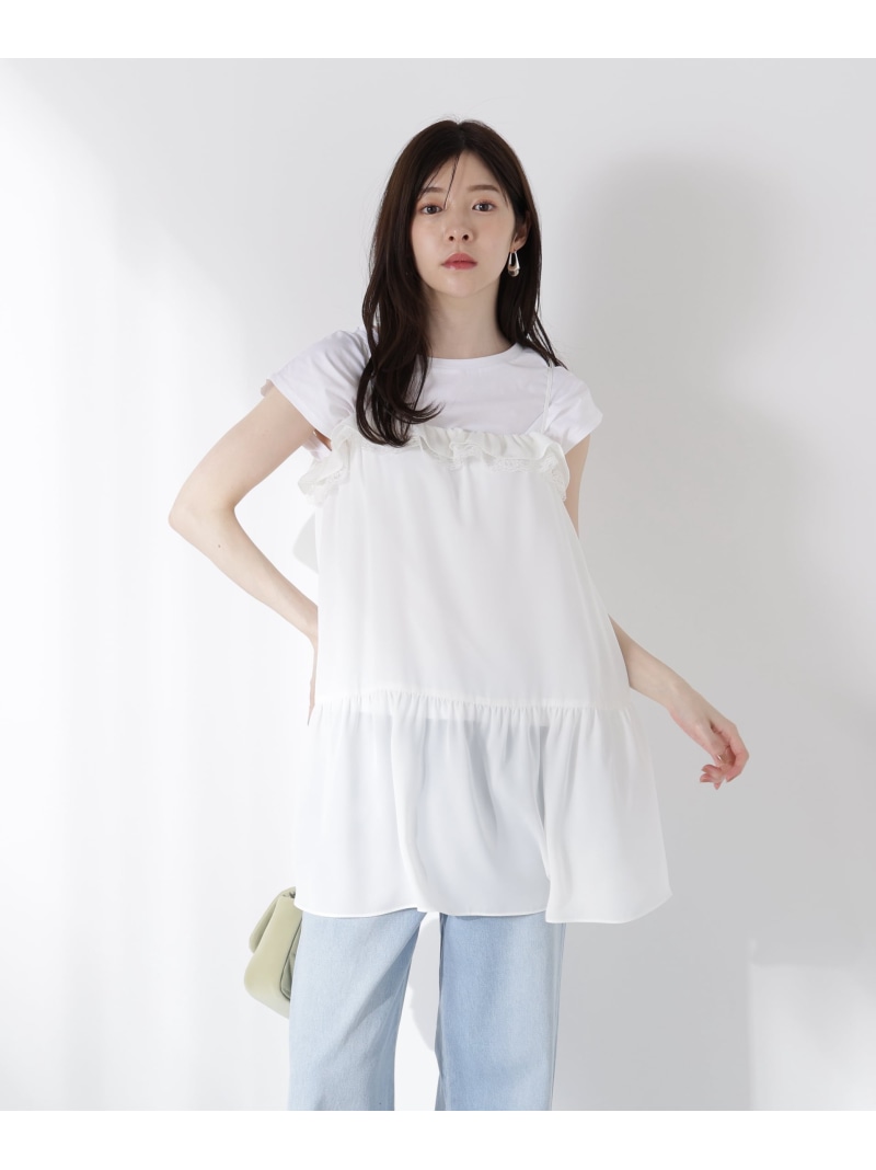 【楽天市場】フリルチュニック PROPORTION BODY DRESSING プロポーションボディドレッシング トップス シャツ・ブラウス ...