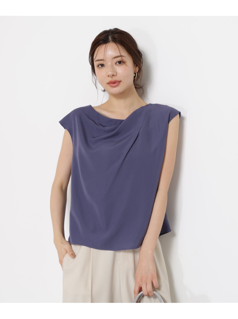 【楽天市場】ニュアンスネックフレンチスリーブブラウス PROPORTION BODY DRESSING プロポーションボディドレッシング ...