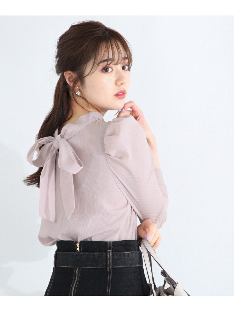 【楽天市場】【SALE／50%OFF】前後2Way楊柳ブラウス PROPORTION BODY DRESSING プロポーションボディ ...