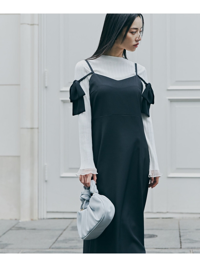 【楽天市場】袖シアーリブニット PROPORTION BODY DRESSING プロポーションボディドレッシング トップス ニット ブルー ...