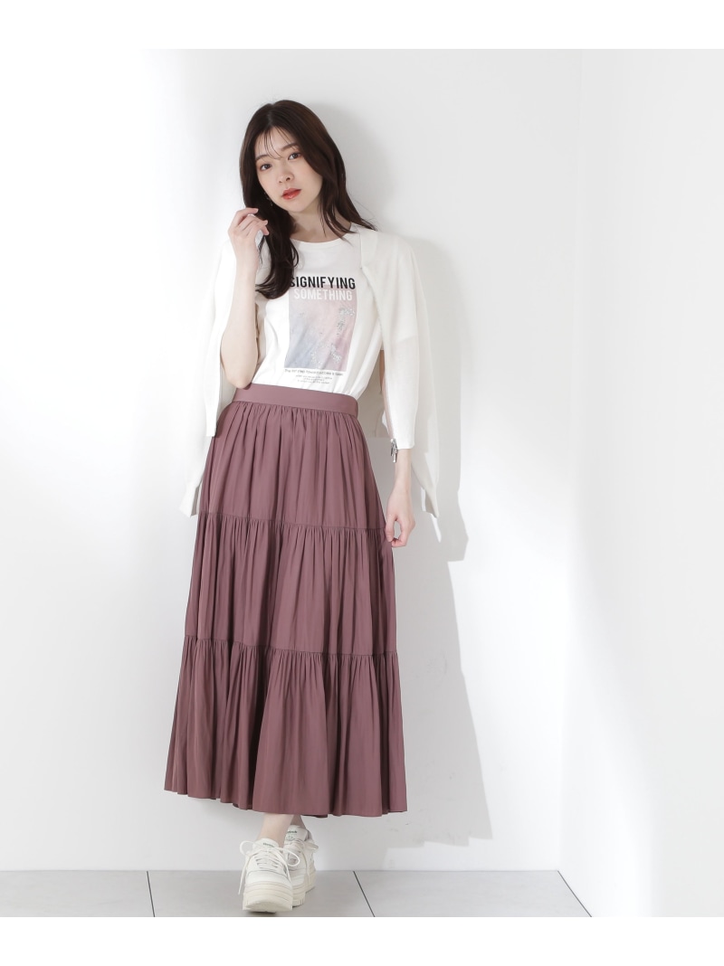 【楽天市場】ギャザーティアードスカート PROPORTION BODY DRESSING プロポーションボディドレッシング スカート その他の ...