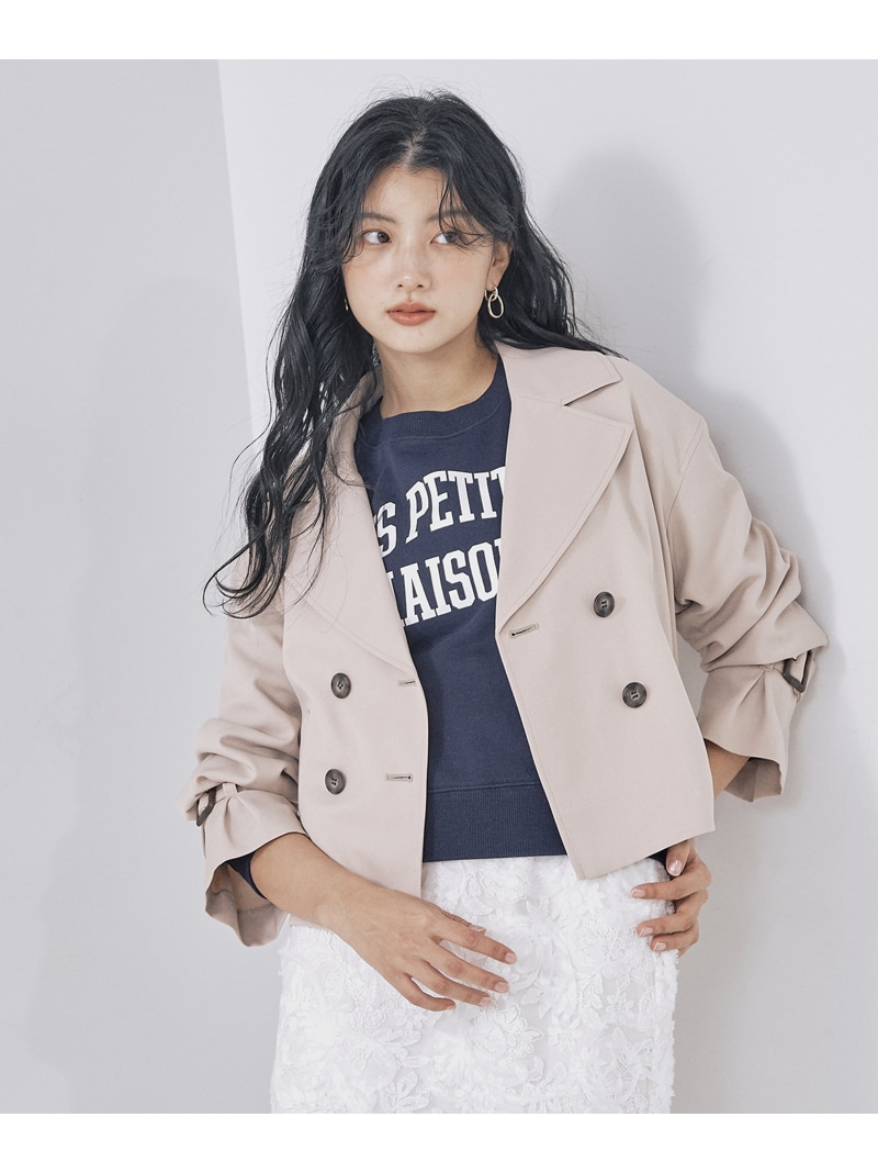 【楽天市場】ベーシックショートトレンチ PROPORTION BODY DRESSING プロポーションボディドレッシング ジャケット ...