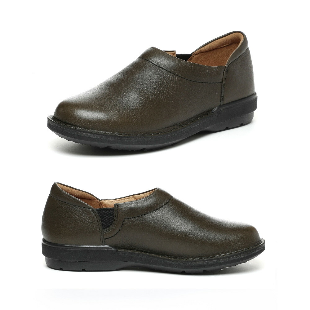 【楽天市場】日本製 ムーンスター レディース スリッポン スニーカー SLOW FACTORY SLスリップオン01 カーキ スローファクトリー ウォーキング シューズ デイリーユース 靴幅 ...