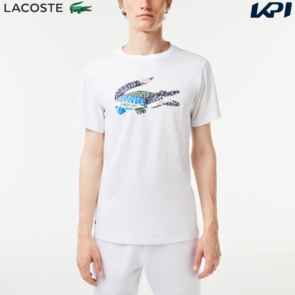 【楽天市場】『即日出荷』ラコステ LACOSTE テニスウェア メンズ コラージュワニロゴクルーネックTシャツ TH1801-10-001 ...