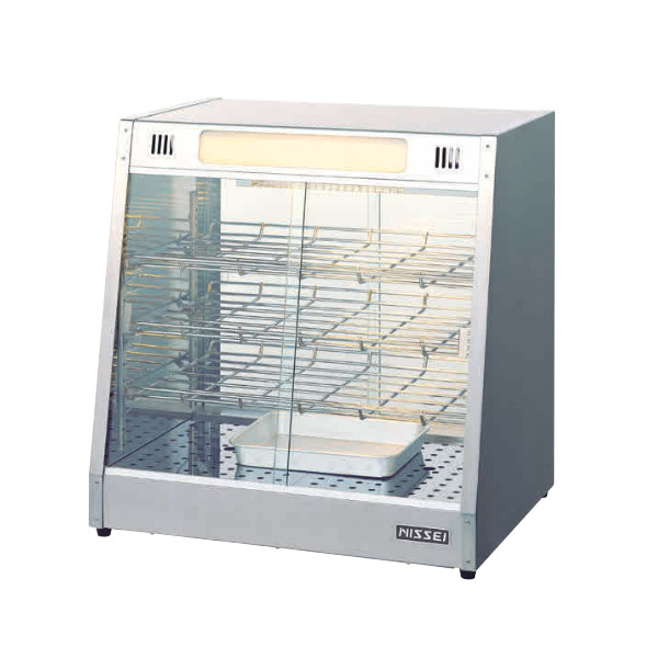 【楽天市場】ニッセイ ホットショーケース NH-703 オールステンレス 温度調節：65℃～80℃ 可変サーモスタット：プロストア