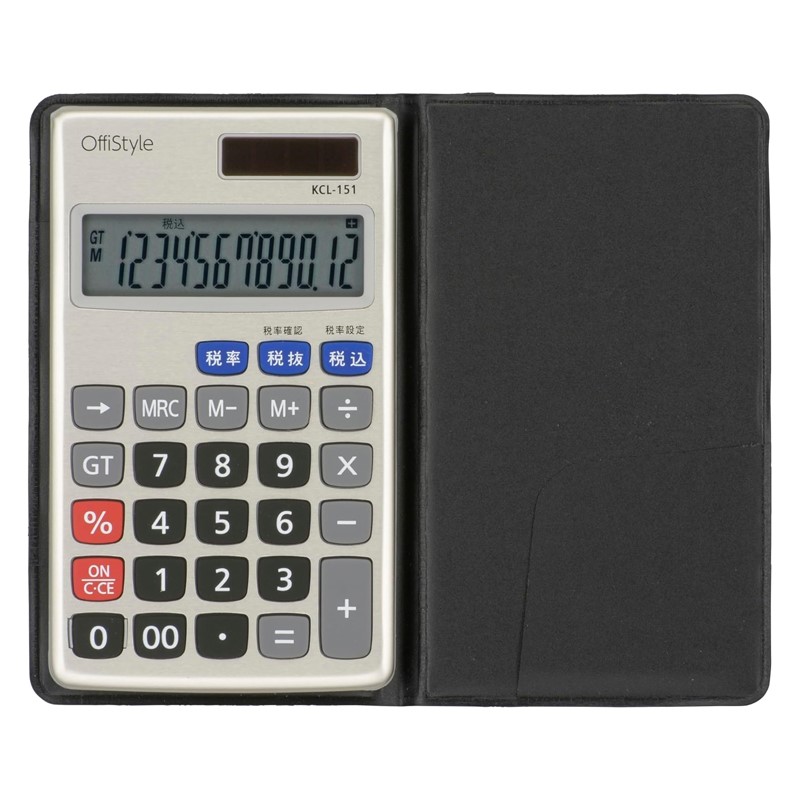 【楽天市場】OffiStyle 小型電卓 ミニ 12桁 税率電卓 手帳サイズ 07-8636 OHM KCL-151 メール便送料無料：工具・DIYストア プロサポート