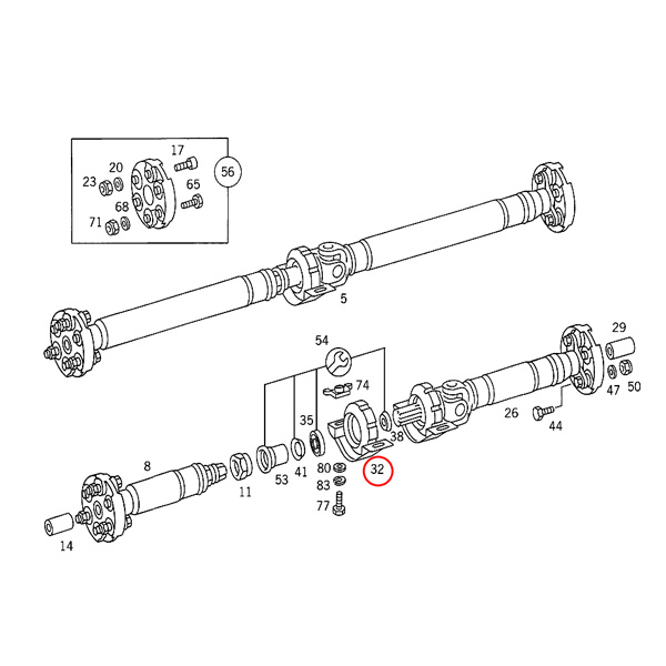 【楽天市場】febi bilstein製 ベンツ W126 R107 300SE 500SE 420SEL 560SEL 560SEC ...