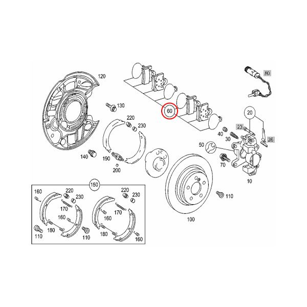 【楽天市場】TEXTAR製 ベンツ R170 R171 リア/リヤ ブレーキパッド/ディスクパッド 0034202720 0044209120 ...