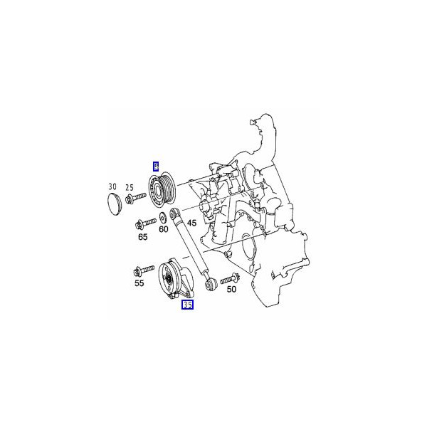 【楽天市場】ベンツ W463 G320 G500 G55AMG ベルトテンショナー/アイドラプーリー/ファンベルト 3点セット ...