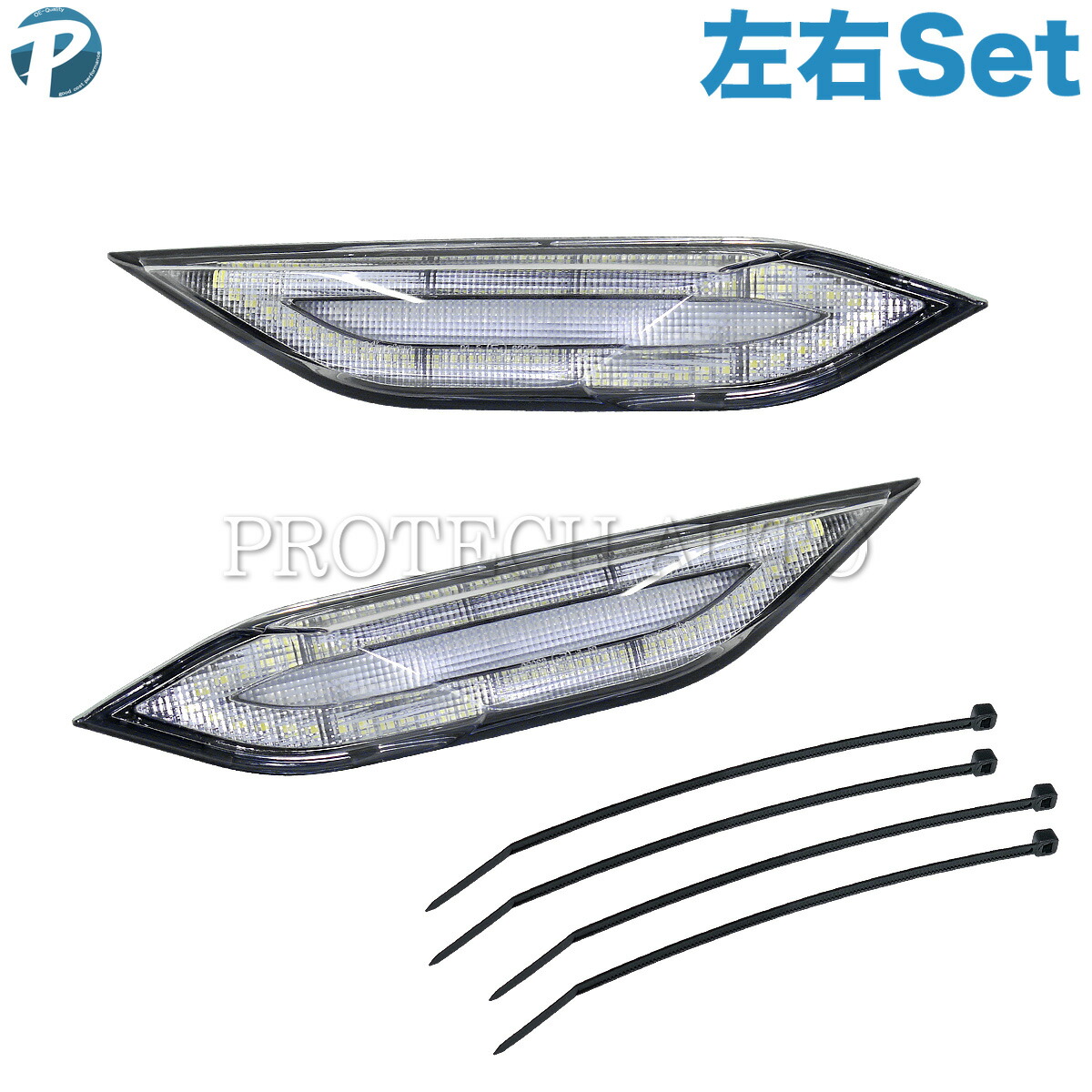 【楽天市場】Porsche ポルシェ Cayenne カイエン 958型 LED サイドマーカー/フェンダーウィンカー デイライト付き 左右 ...