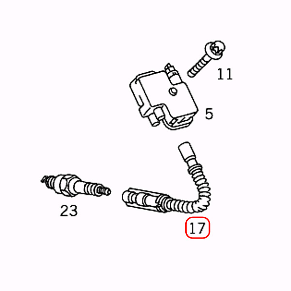 【楽天市場】BOSCH製 ベンツ CLクラス W215 プラグコード(1本) 1121500218 M113 V8エンジン CL500 ...