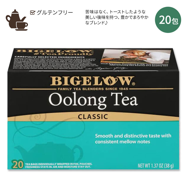 【楽天市場】ビゲロー ウーロン茶 20包 38g (1.37oz) BIGELOW Oolong Tea Caffeinated 厳選茶葉 お ...