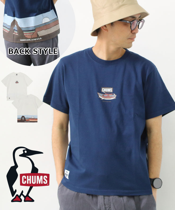 【楽天市場】メンズ Tシャツ チャムス CHUMS UTAH LANDSCAPES T-SHIRT ユタ ランドスケープス Tシャツ CH01 ...