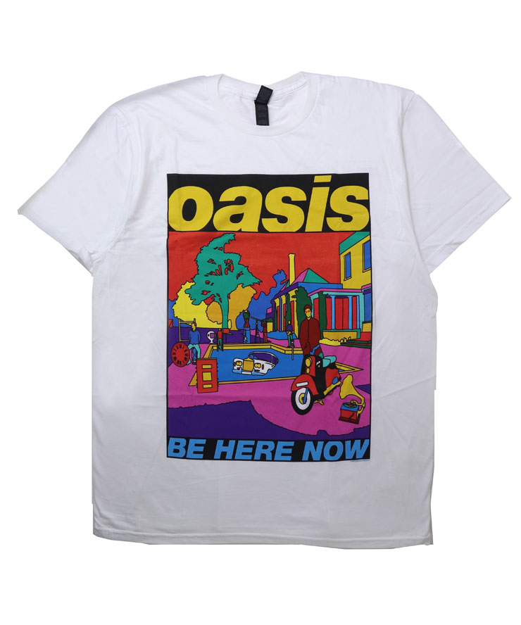 【楽天市場】オアシス Tシャツ メンズ バンドTシャツ ロック oasis BE HERE NOW tee 半袖 ホワイト レディース フェス ...