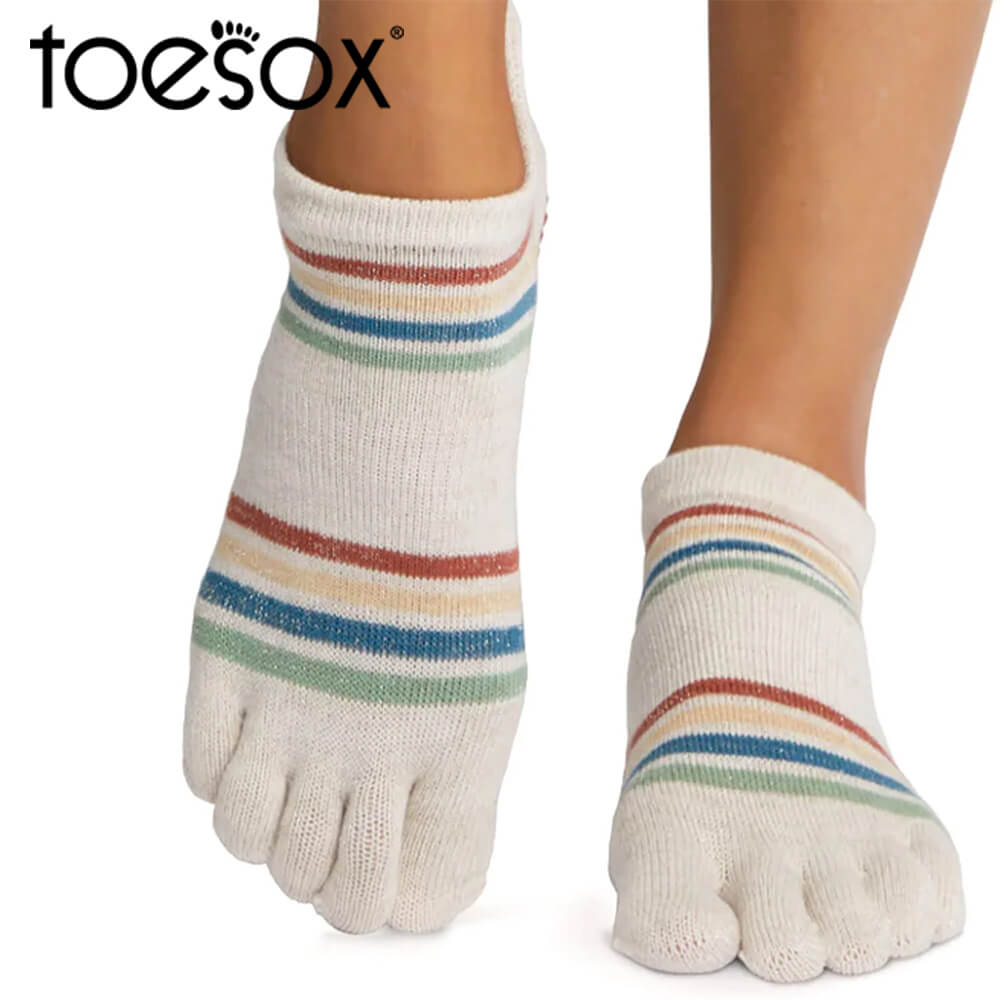 【楽天市場】ToeSox 靴下 ローライズ フル ハーフ 日本正規品 ビンテージレインボー Full-Toe Half-Toe ヨガソックス ...