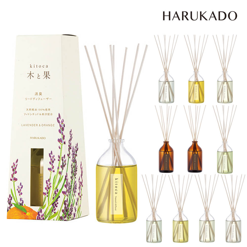 【楽天市場】木と果 ディフューザー kitoca 90mL 芳香剤 HARUKADO ガラスボトル 消臭 アロマ ルームフレグランス ミント カモミール ユーカリ ゼラニウム ベルガモット ...