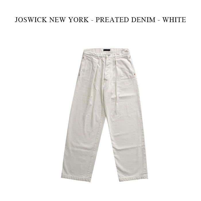 【楽天市場】JOSWICK NEW YORK - PREATED DENIM - WHITE：PSC