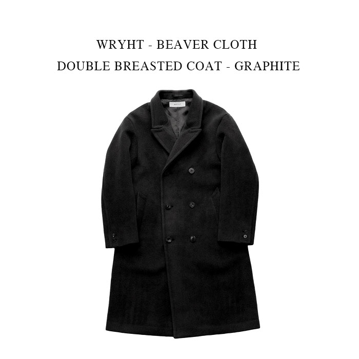 【楽天市場】WRYHT - BEAVER CLOTH DOUBLE BREASTED COAT - GRAPHITE：PSC