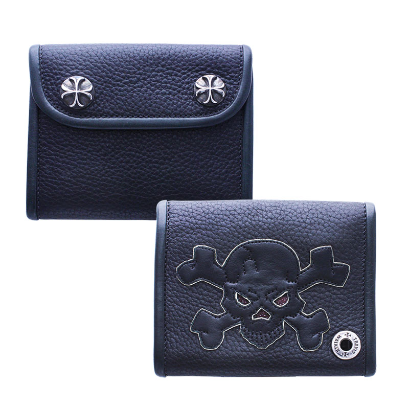 【楽天市場】トラヴィスワーカー TRAVISWALKER 財布 ウォレット 三つ折り財布 スモール3フォールドスカル&Xボーンズウォレット ...