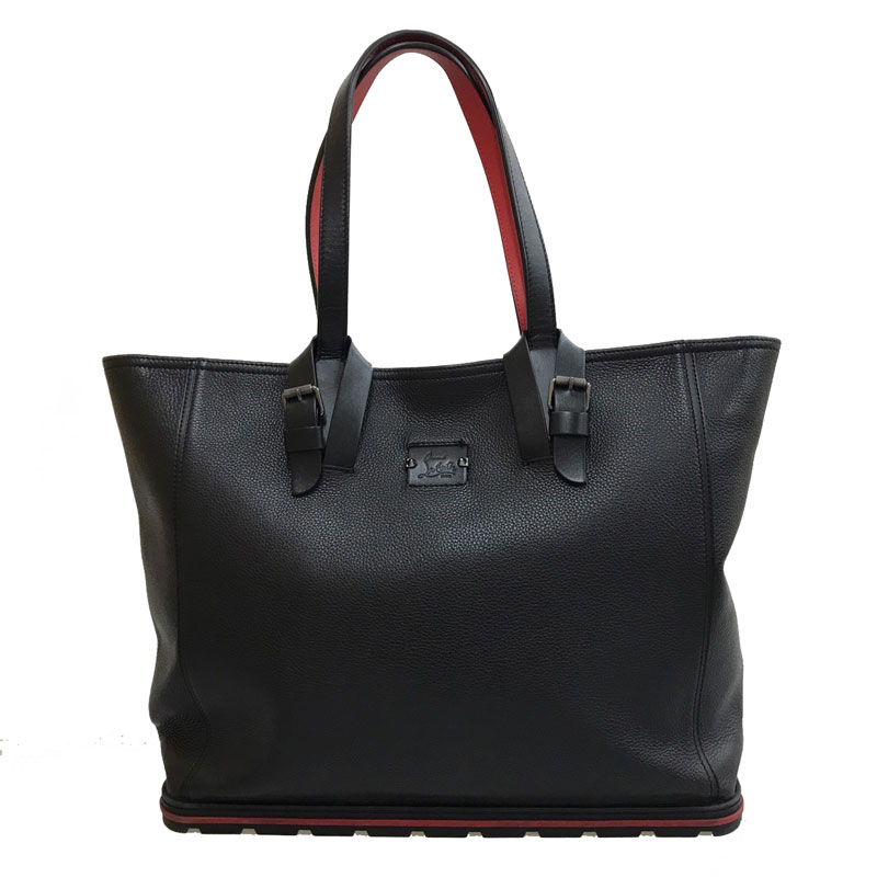 【楽天市場】クリスチャンルブタン Christian Louboutin カバイカーグレイン トート ショルダーバッグ レザー ブラック ...