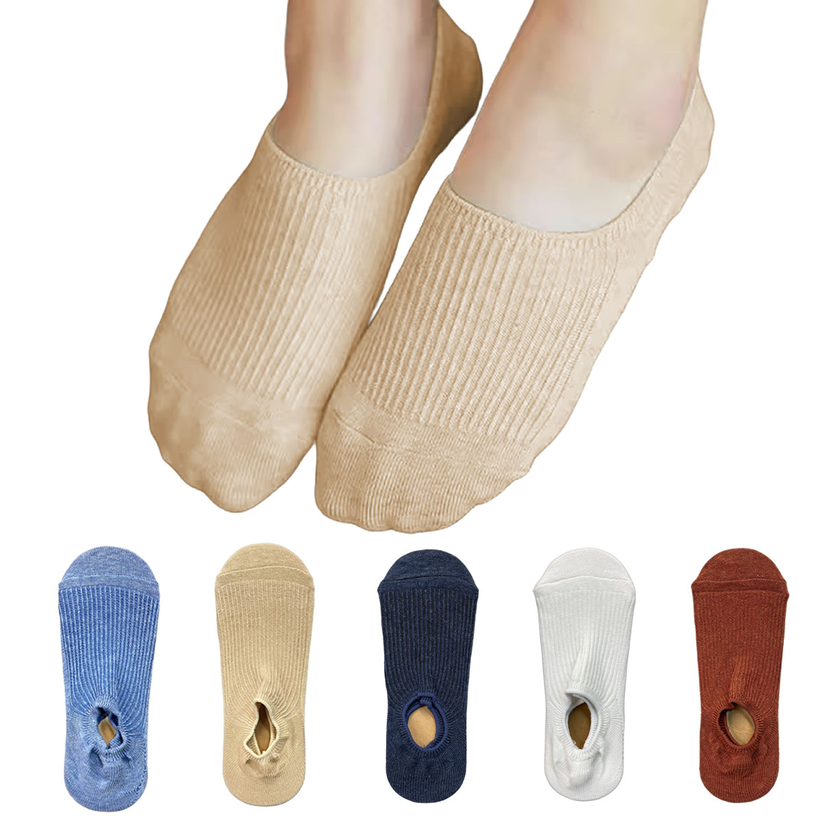 【楽天市場】送料無料 春夏 すべり止め付き カバーソックス 23-25cm 綿混 通気性 速乾 吸水 スニーカーソックス レディース 靴下 ...