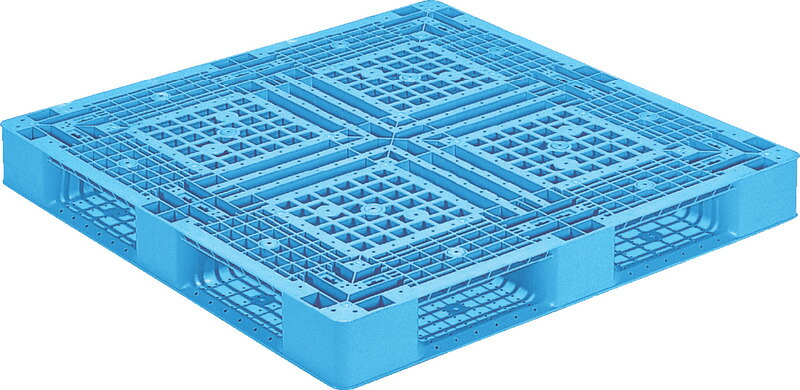 【楽天市場】三甲（サンコー）プラスチックパレット D4-1111-4 ライトブルー 重量15.5kg ハンドリフト使用可【個人宅不可】【 土日祝・時間指定不可】：プラ生活