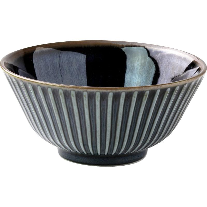 【楽天市場】みのる陶器 美濃焼 窯変SENDAN 140ライスボウル ネイビー：pure bliss