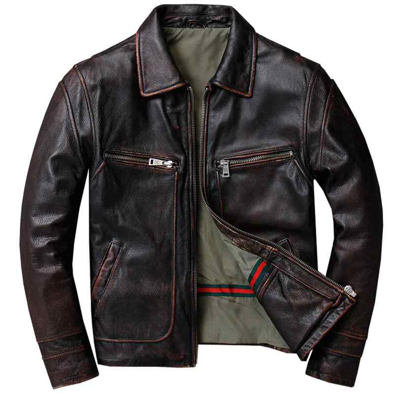 【楽天市場】[NBLL] 本革ジャケット 牛革 ジャケット 革ジャン ライダースジャケット メンズ ジャンバー レザージャケット 復古調 ...