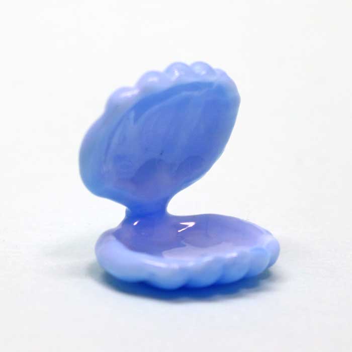 【楽天市場】ガラス細工 シェル小(水色) シェル 貝 shell 海 海中 真珠 水色 ミニチュア ガラス ガラス細工 インテリア ...