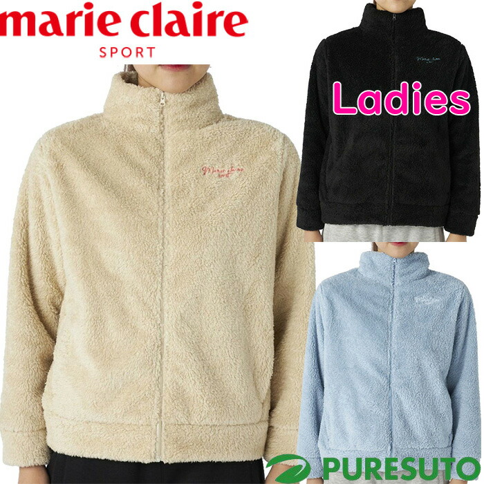 【楽天市場】【レディース】マリクレール スポーツ marie claire sport 長袖 フルジップ ジャケット 防風シャギー 445 ...