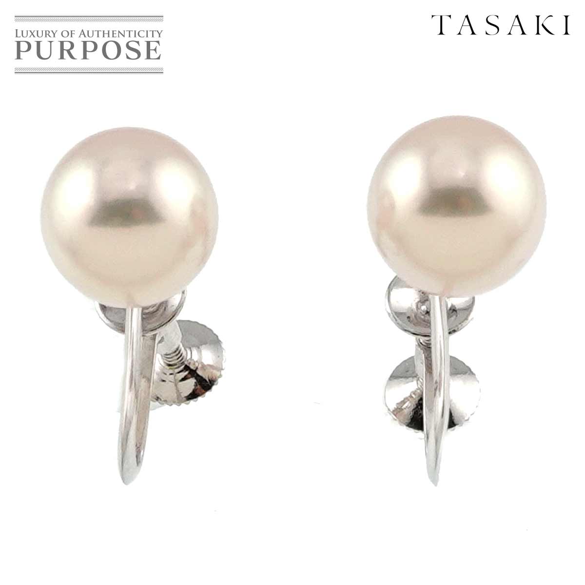【楽天市場】【新品同様】 タサキ TASAKI アコヤ真珠 8.9mm イヤリング K14 WG ホワイトゴールド 585 パール 田崎真珠 Earrings【中古】：VINTAGE ...