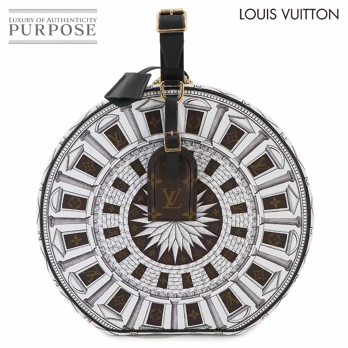 【楽天市場】【未使用 展示品】 ルイ ヴィトン LOUIS VUITTON ボワット シャポー 30 帽子 ケース モノグラム レザー ...