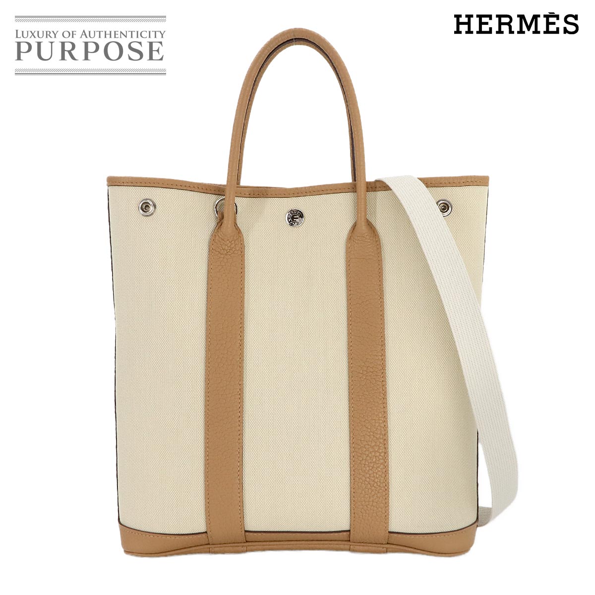 【楽天市場】【新品同様】 エルメス HERMES ガーデンファイル PM 2way トート ショルダー バッグ トワルミリタリー ネゴンダ ...