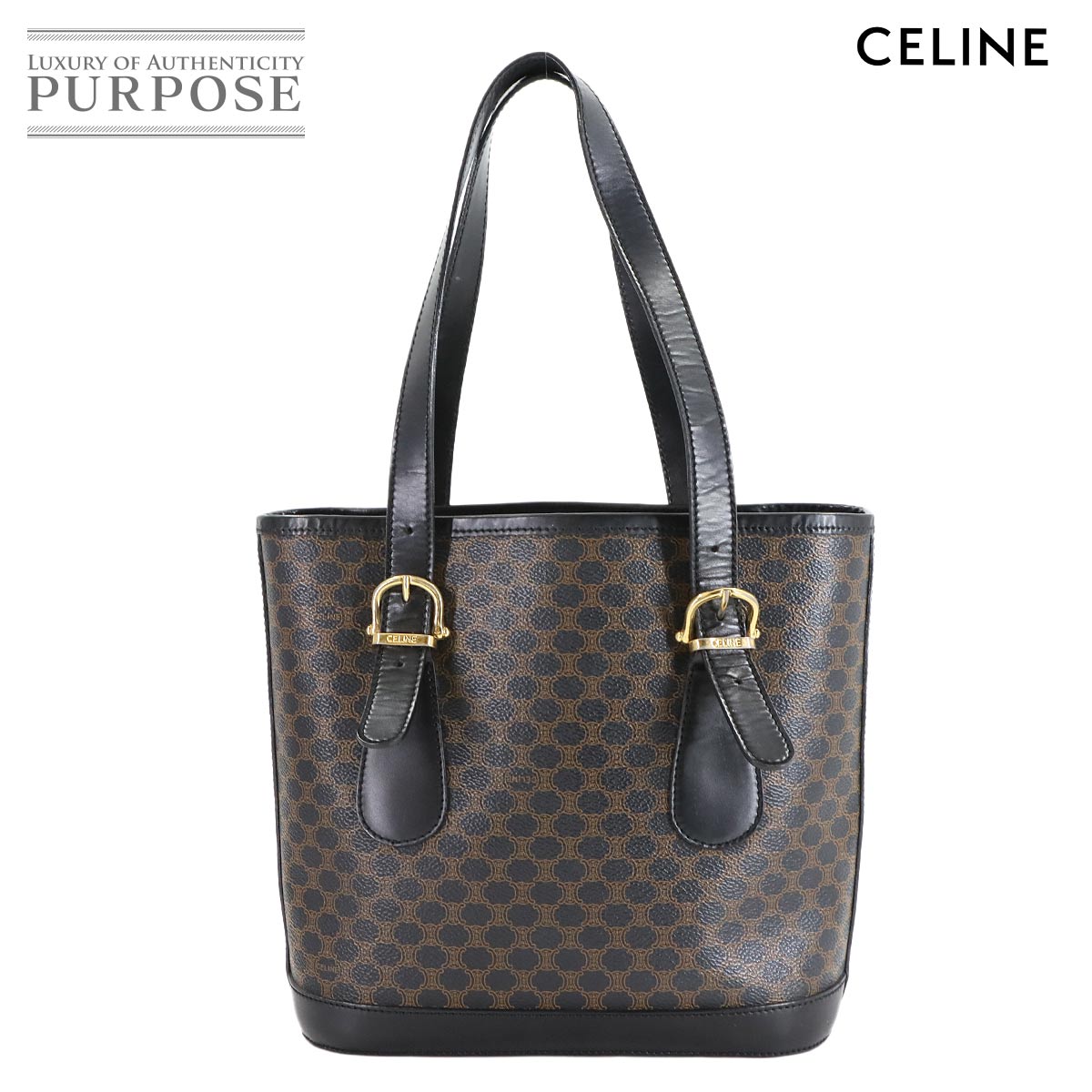 楽天市場】CELINE セリーヌ マカダム柄 トートバッグ ショルダーバッグ