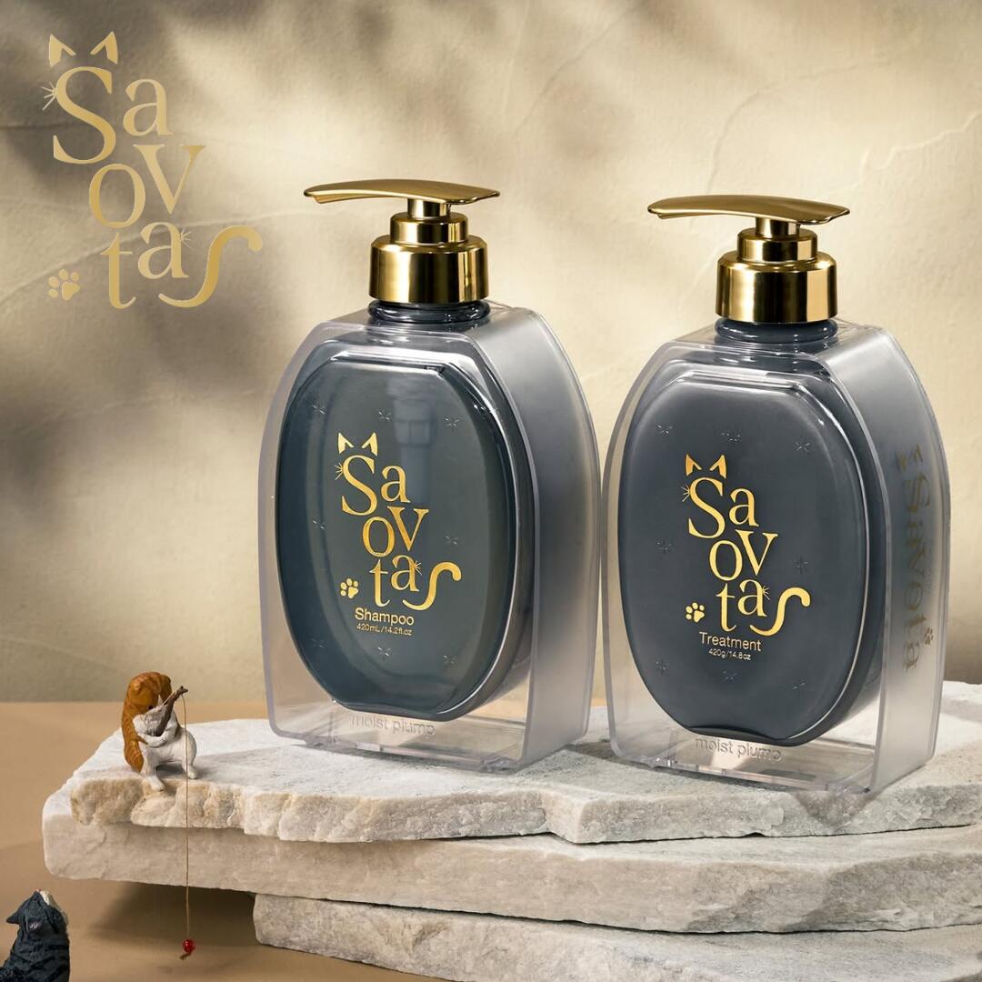 【楽天市場】【Savon du Savota 公式】サボン ド ニャボタ モイストプランプ シャンプー & トリートメント ペアセット 猫モテ ...