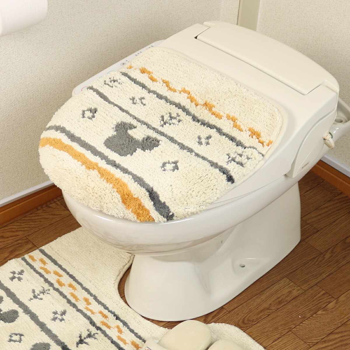 【楽天市場】ディズニー MCグランド トイレフタカバー ベージュ 普通型・洗浄暖房兼用 トイレ フタカバー フタ カバー トイレカバー ...