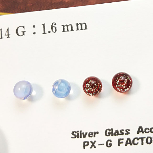 【楽天市場】nozomi.i様専用【2023年新春福袋】ガラスピアス14＆18G 6点セット：PX-G FACTORY