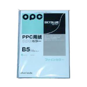 【楽天市場】（まとめ） 文運堂 ファインカラーPPC B5判 カラー327 スカイブルー 100枚入 【×10セット】：QUOLI