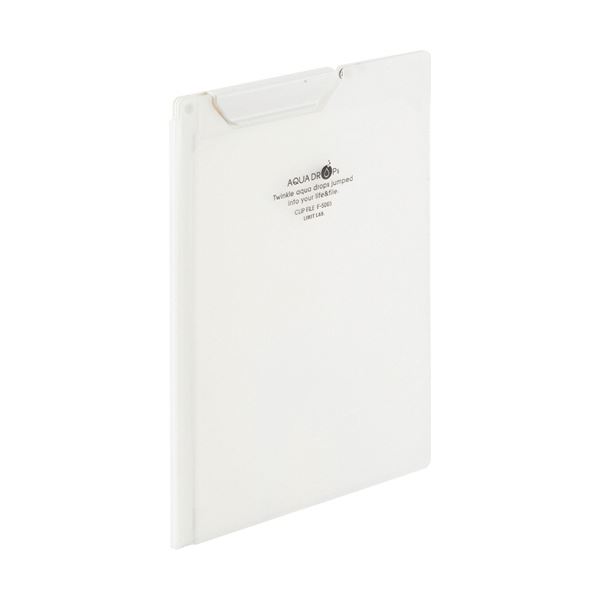 【楽天市場】（まとめ）リヒトラブ AQUA DROPsクリップファイル A5 乳白 F-5065-1 1枚【×10セット】：QUOLI