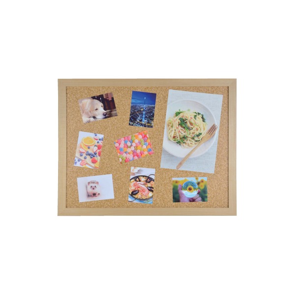 【楽天市場】何度でも貼ってはがせる額A4（285×209mm） 画びょう/テープが必要ない・ペタペタ貼れるボード・粘着ボード ナチュラル：QUOLI