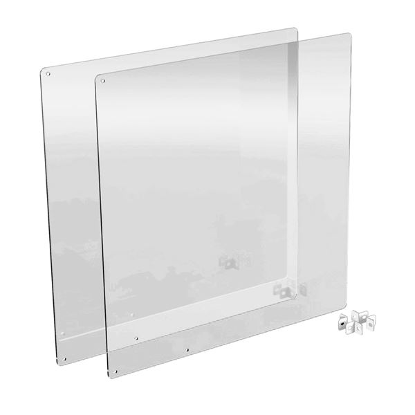 【楽天市場】クロス型アクリルパーティション用パネル 約W600×D3×H600mm 【2枚セット】 PTS-CR6002CR：QUOLI