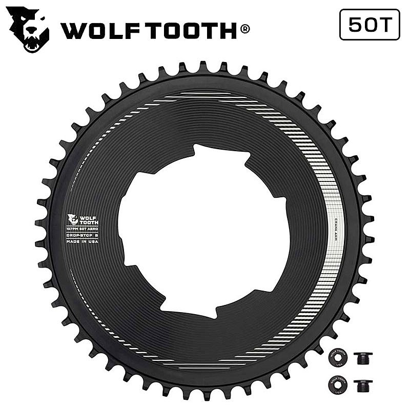 【楽天市場】ウルフトゥース AERO CHAINRING （エアロチェーンリング）107 BCD FOR SRAM 50T Wolftooth ：自転車のQBEI 楽天市場支店