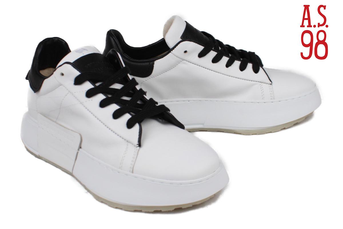 【楽天市場】エアーステップ98 メンズ スニーカー Hifi Man ビアンコネロ イタリア製 A.S.98 z03101i bancnero ...
