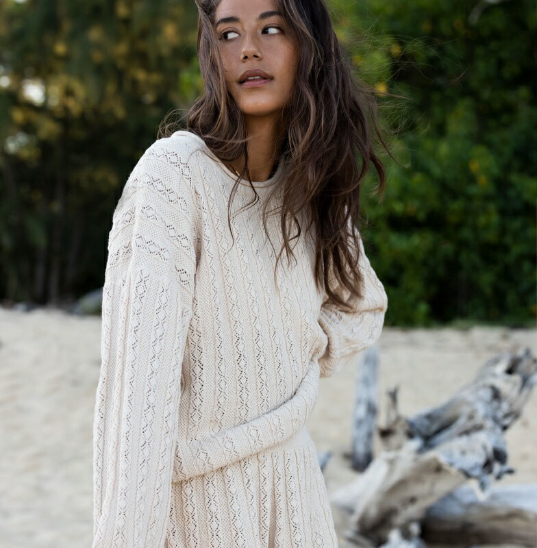 【楽天市場】アウトレット セール ROXY ロキシー 【直営店限定】 SUMMER NOMAD SWEATER ニット トップ デザイン ...