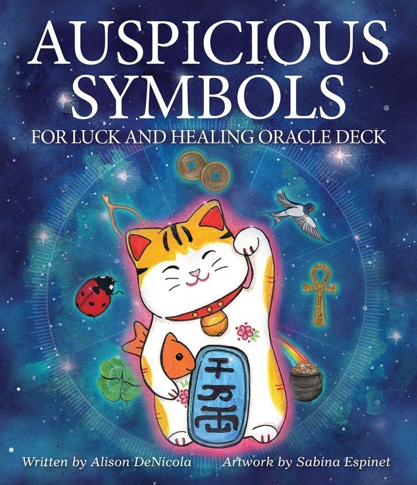 【楽天市場】【正規販売店】【安心保証】 Auspicious Symbols for Luck and Healing Oracle Deck ...