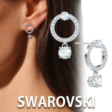 【楽天市場】SWAROVSKI スワロフスキー ATTRACT サークル フープ ピアス 5563278 アクセサリー シルバー ラウンド ...